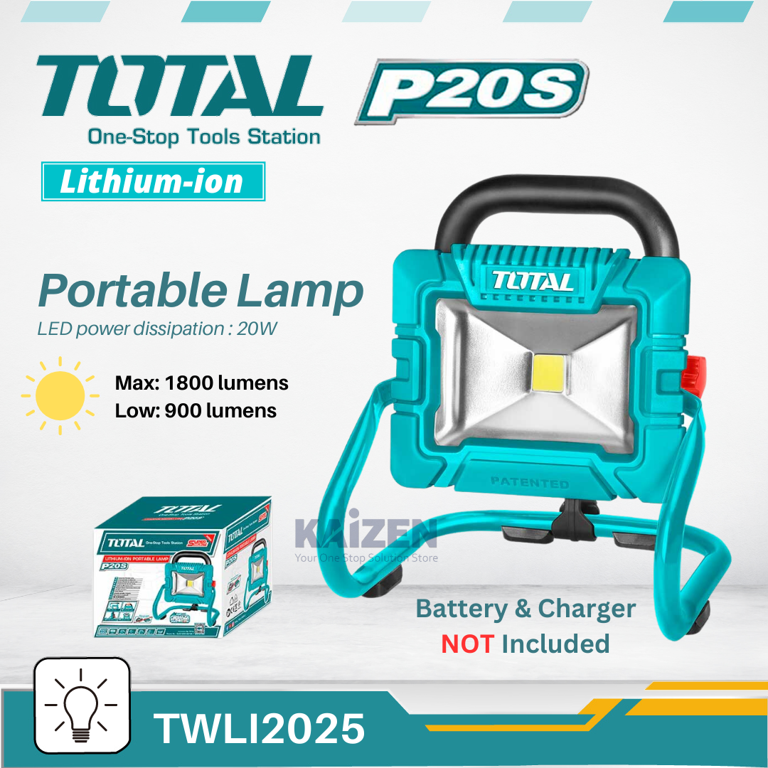 TOTAL TWLI2025 20V Li-ion Portable Lamp ( Repalcement Model : TFLI2002 ...