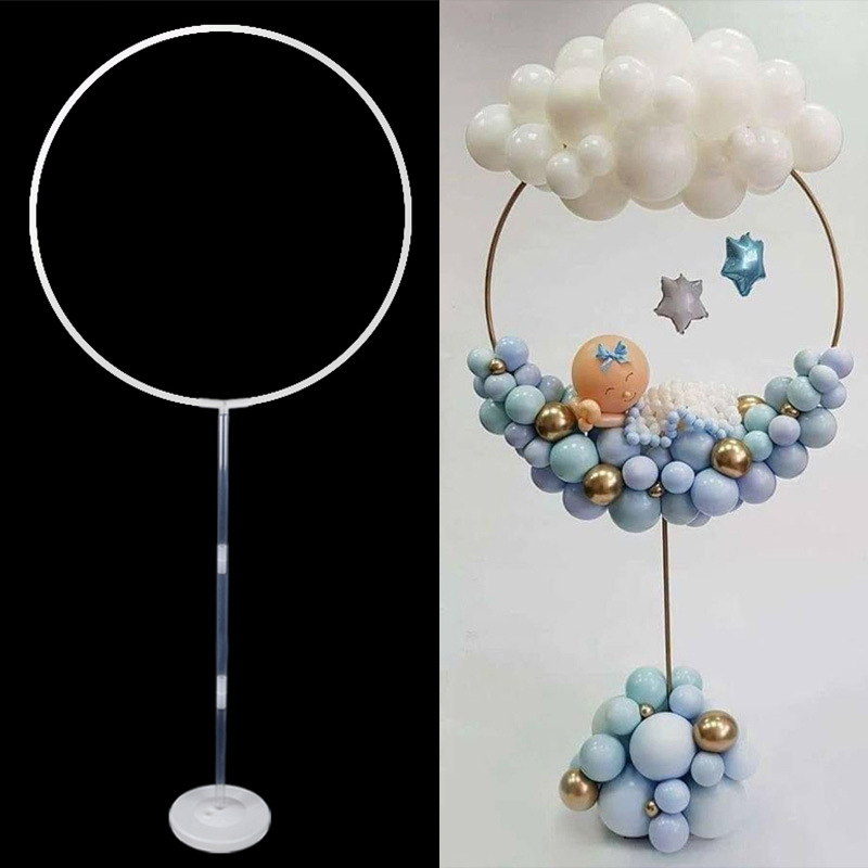 TB Balloon Stand Round Column with Water Base Heart Shape Balloon Stand ...