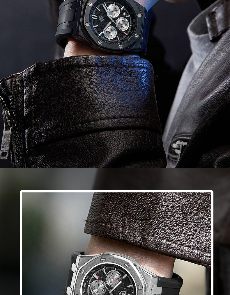 SENSTONE Jam Tangan Lelaki Original Waterproof Stainless Steel Men's ...