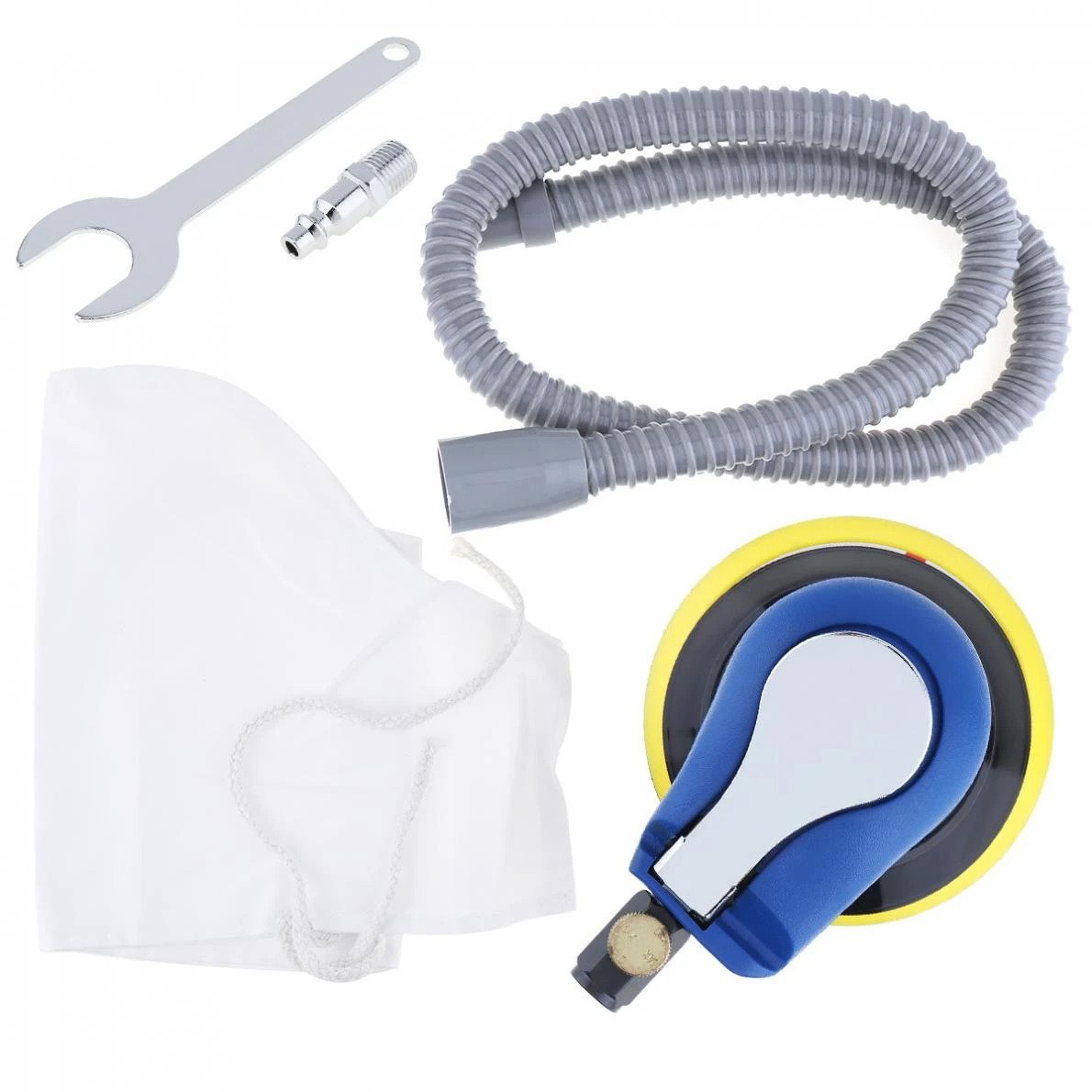 [ Mesin Gosok Kereta ] 5 Inch Pneumatic Palm Air Sander Random Orbital ...