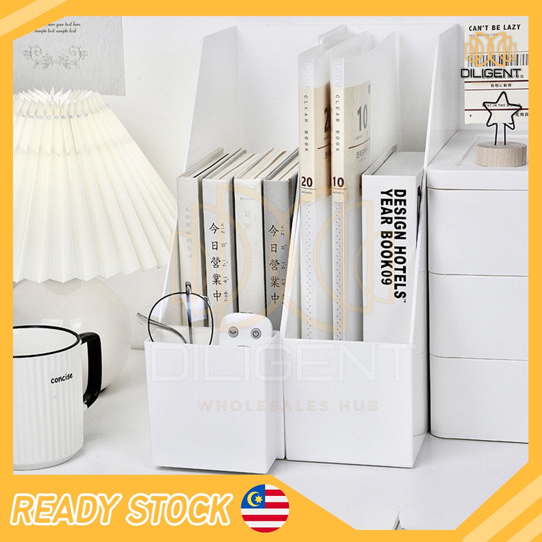 【D274 READY STOCK】Multifunctional Storage Box Large Capacity Bookend ...