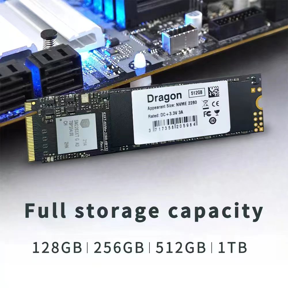 Dragon NVMe M.2 2280 PCIe 3x4 SSD 128GB/256GB/512GB/1TB/2TB for Laptop ...