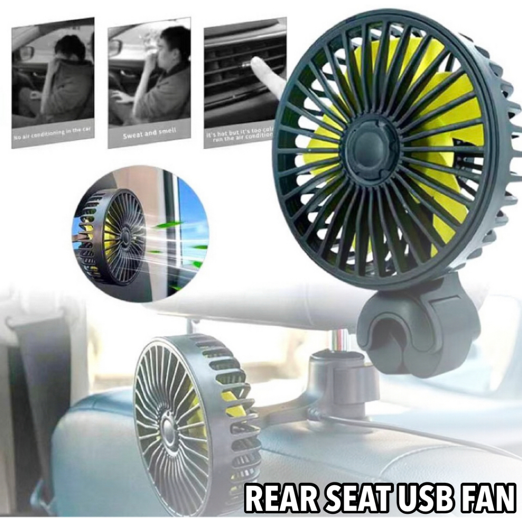 12v 24v Fan Car Lorry Kipas Kereta Lori Air Auto Cooler Car Double ...
