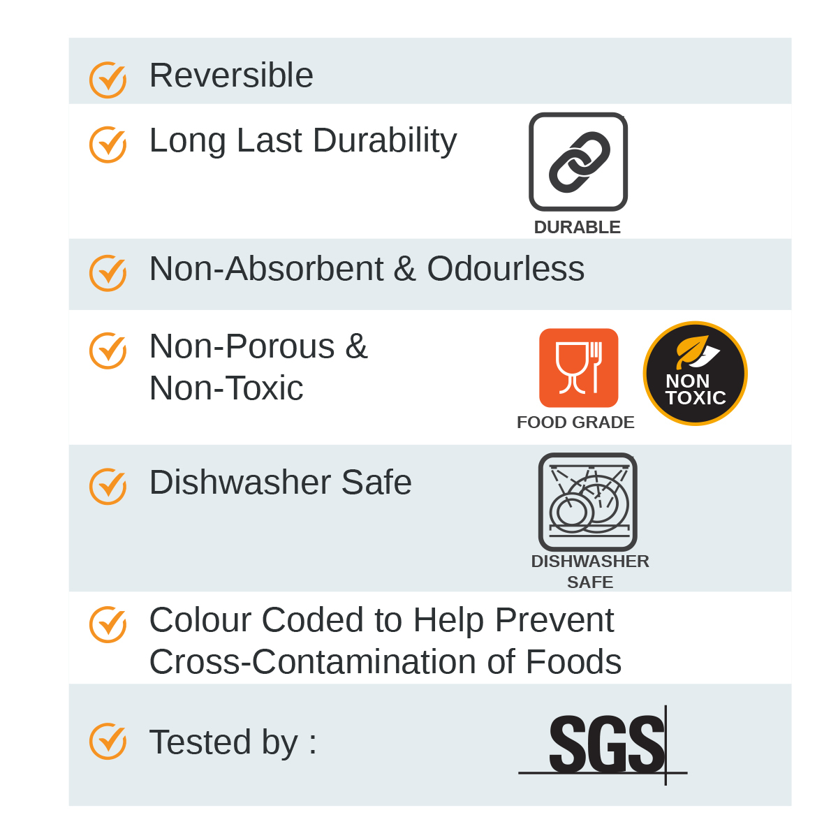 QWARE 30 X 45 CM Reversible Cutting Board or Chopping Board Papam ...