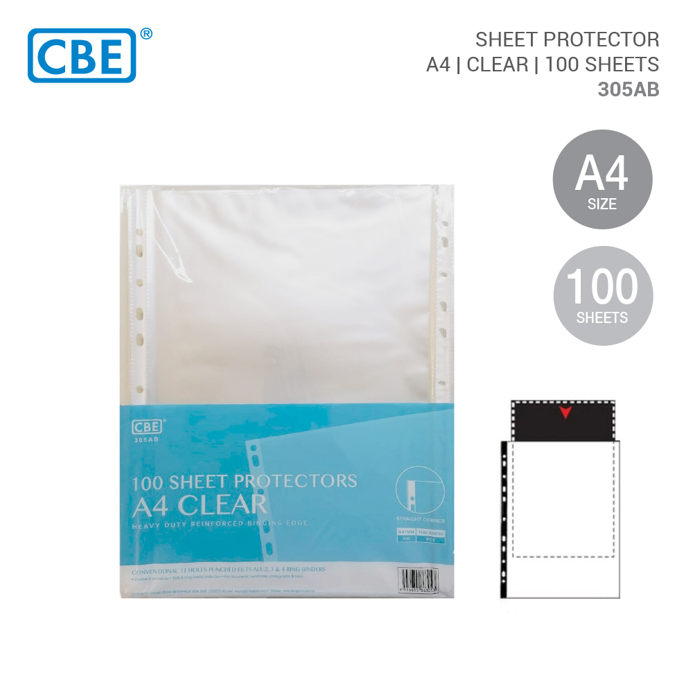 CBE 305AB SHEET PROTECTORS 100PCS | Shopee Malaysia