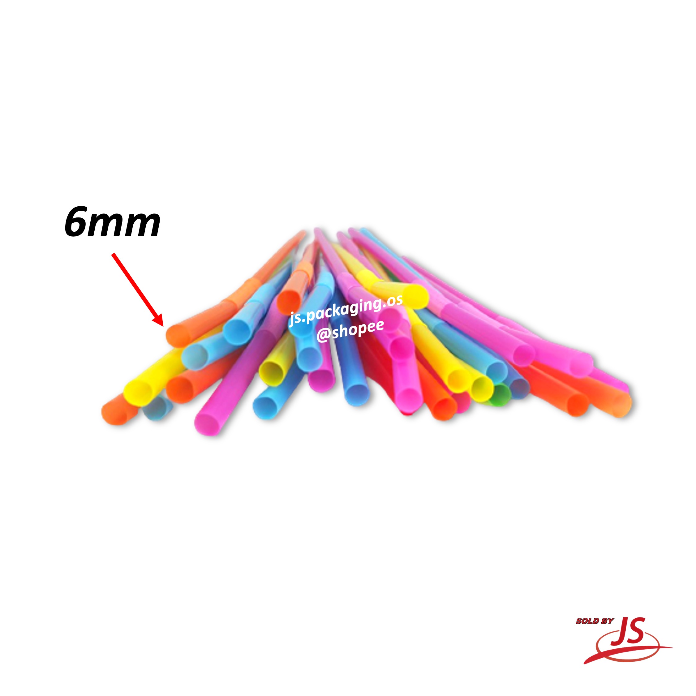 Flexible Straw Art Straw Colorful Party Disposable Drinking Straws Big ...