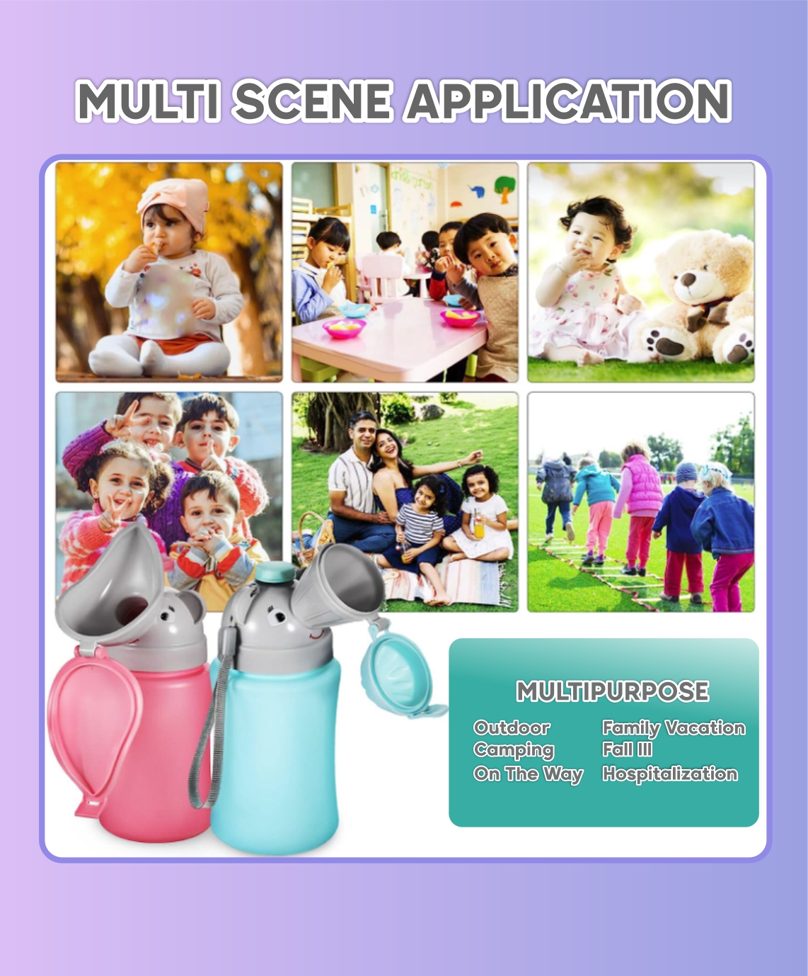 Kid Pee Bottle (500ml) for Boys & Girls Bekas Kencing Kanak Kanak ...