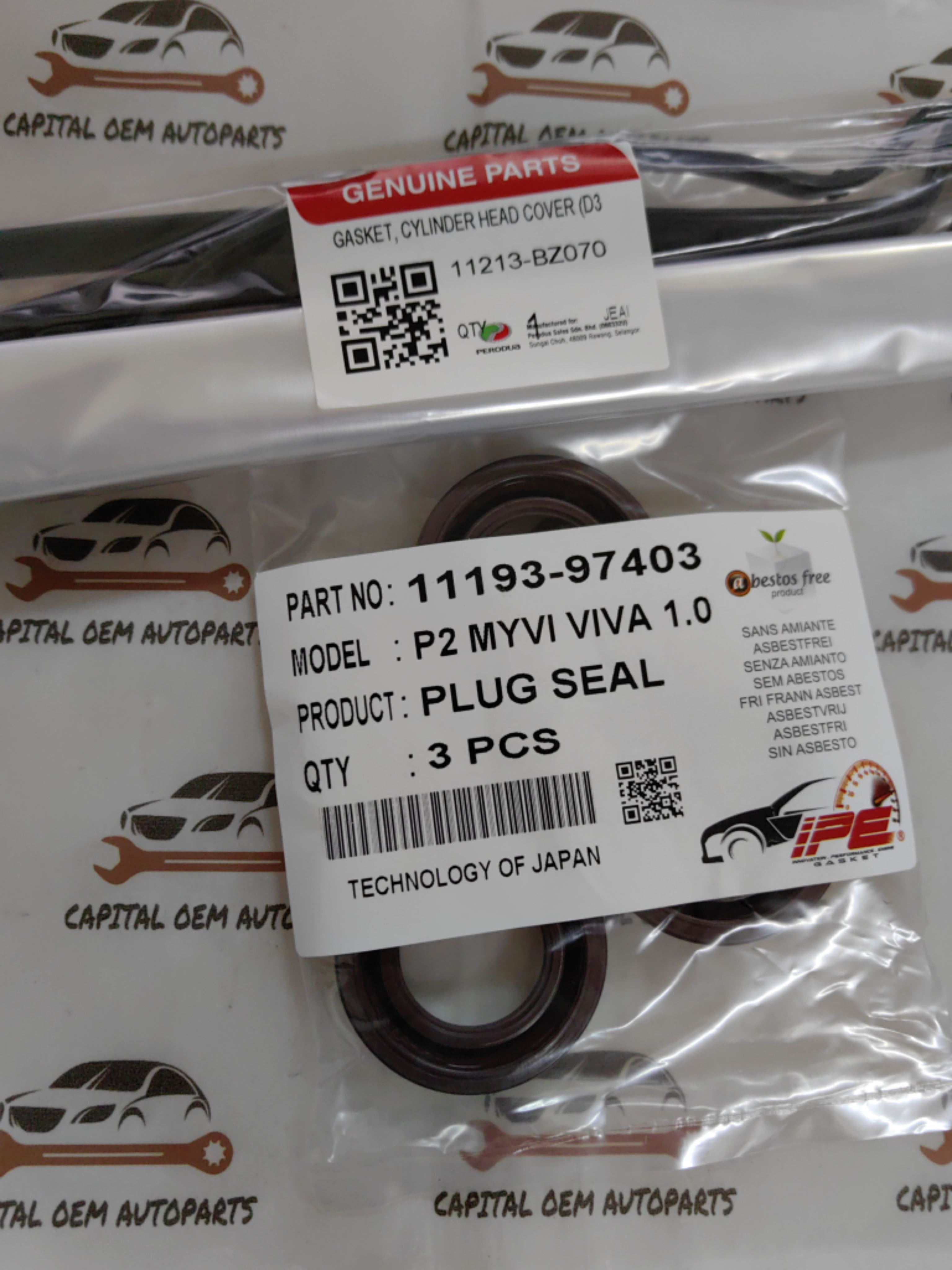 11213-BZ070 O VALVE COVER GASKET PERODUA VIVA 660/850/1.0 MYVI 1.0 ...