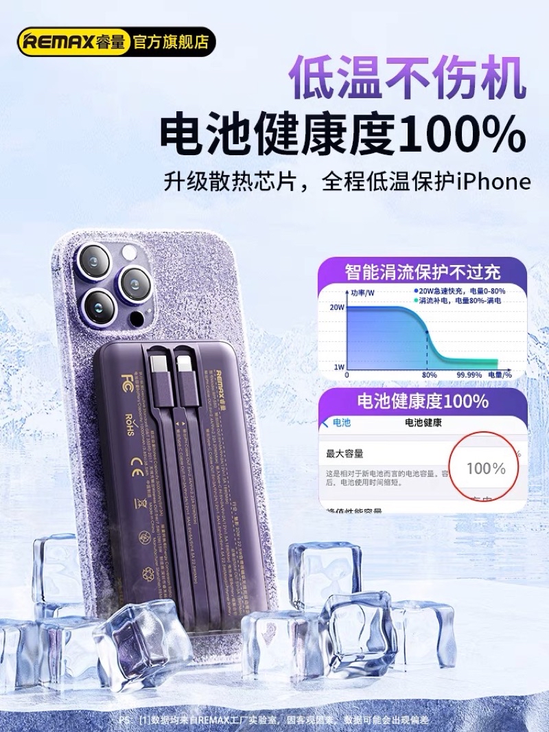 [CCC Certificate] Remax RPP-580 20W+22.5W PD QC 10000mAh Cabled ...