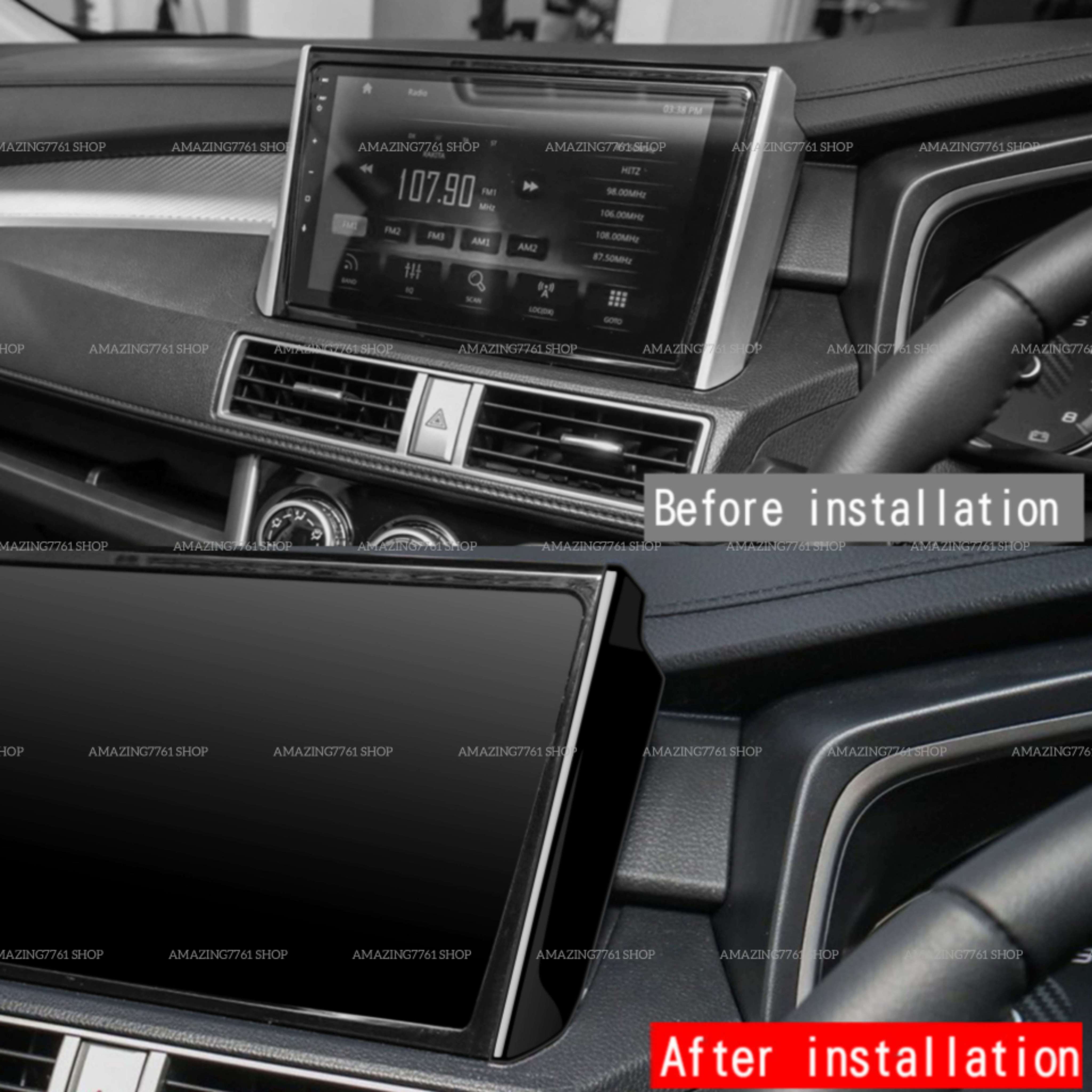 AMAZING MITSUBISHI XPANDER CAR DASHBOARD RADIO PANEL FRAME GARNISH ...