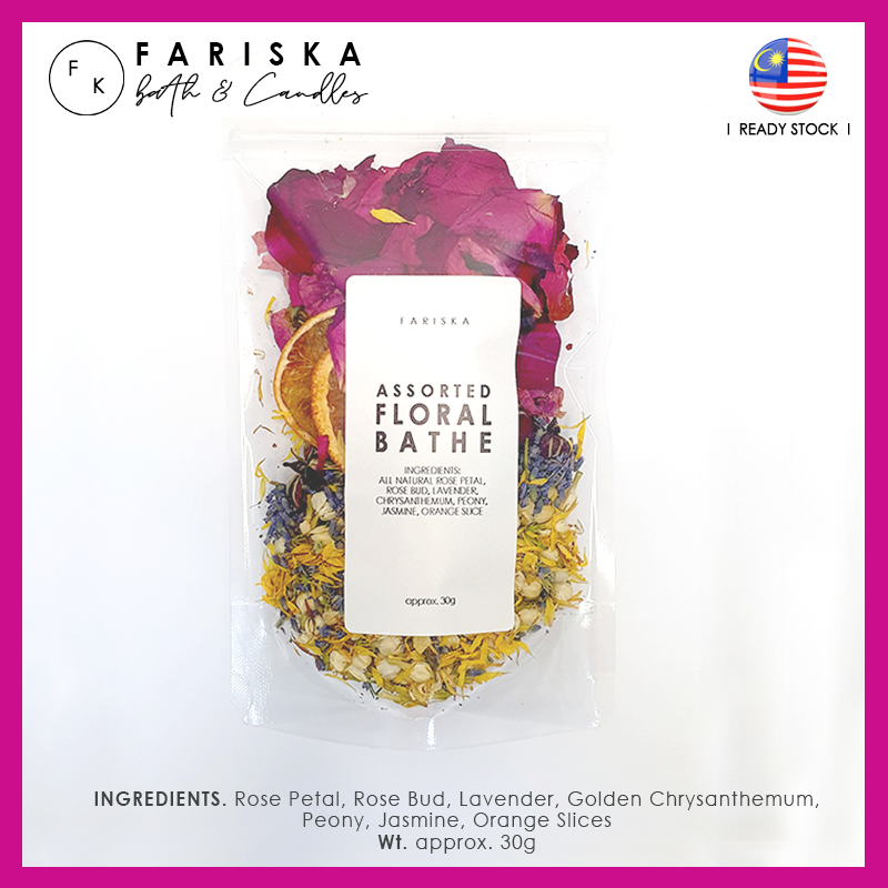 Flower Bath Spa Mandian Aura 7 Bunga | Natural Floral Bath Soak ...