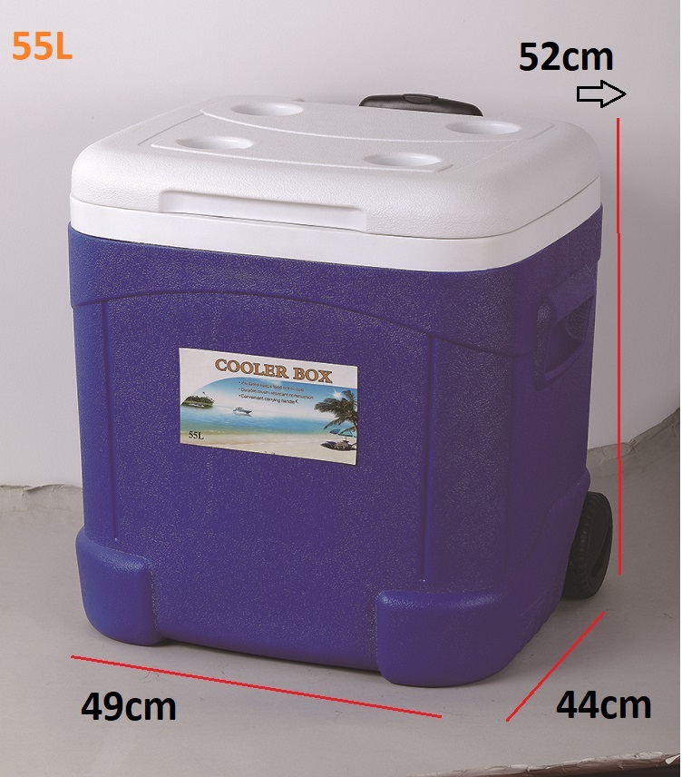 28L/38L/55L Portable Ice Box Storage with Wheel/Insulated Ice box/Ice ...