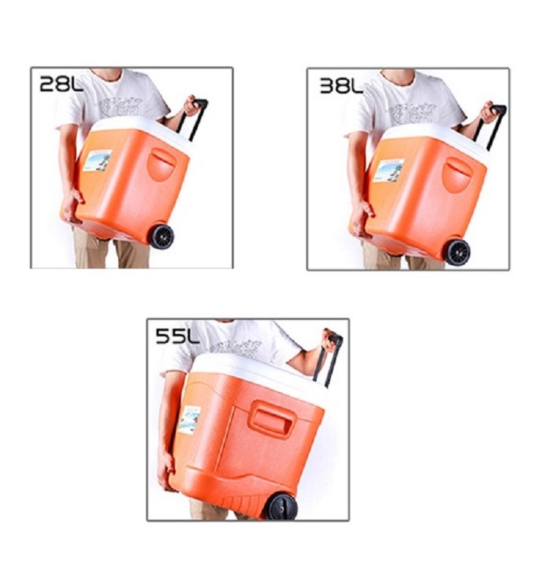 28L/38L/55L Portable Ice Box Storage with Wheel/Insulated Ice box/Ice ...