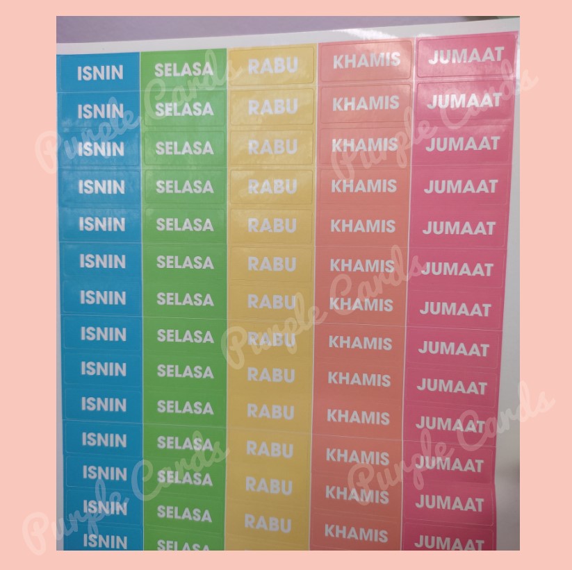 Sticker Hari Buku Tulis/Teks Label / 105pcs | Shopee Malaysia