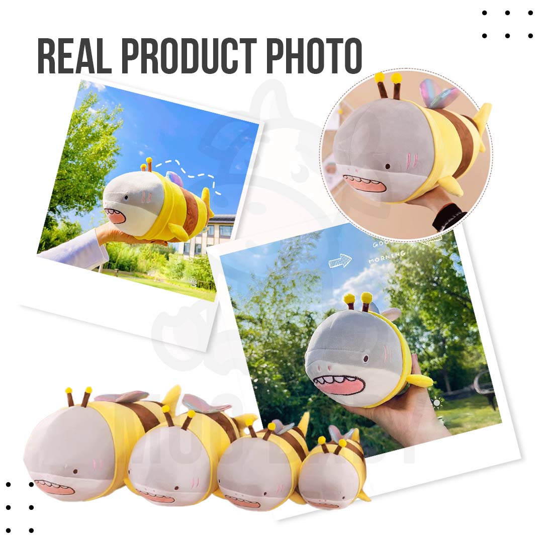 ⭐Moo Baby Shark Bee Patung Shark Plushie Plush Toy Pillow Plushie ...