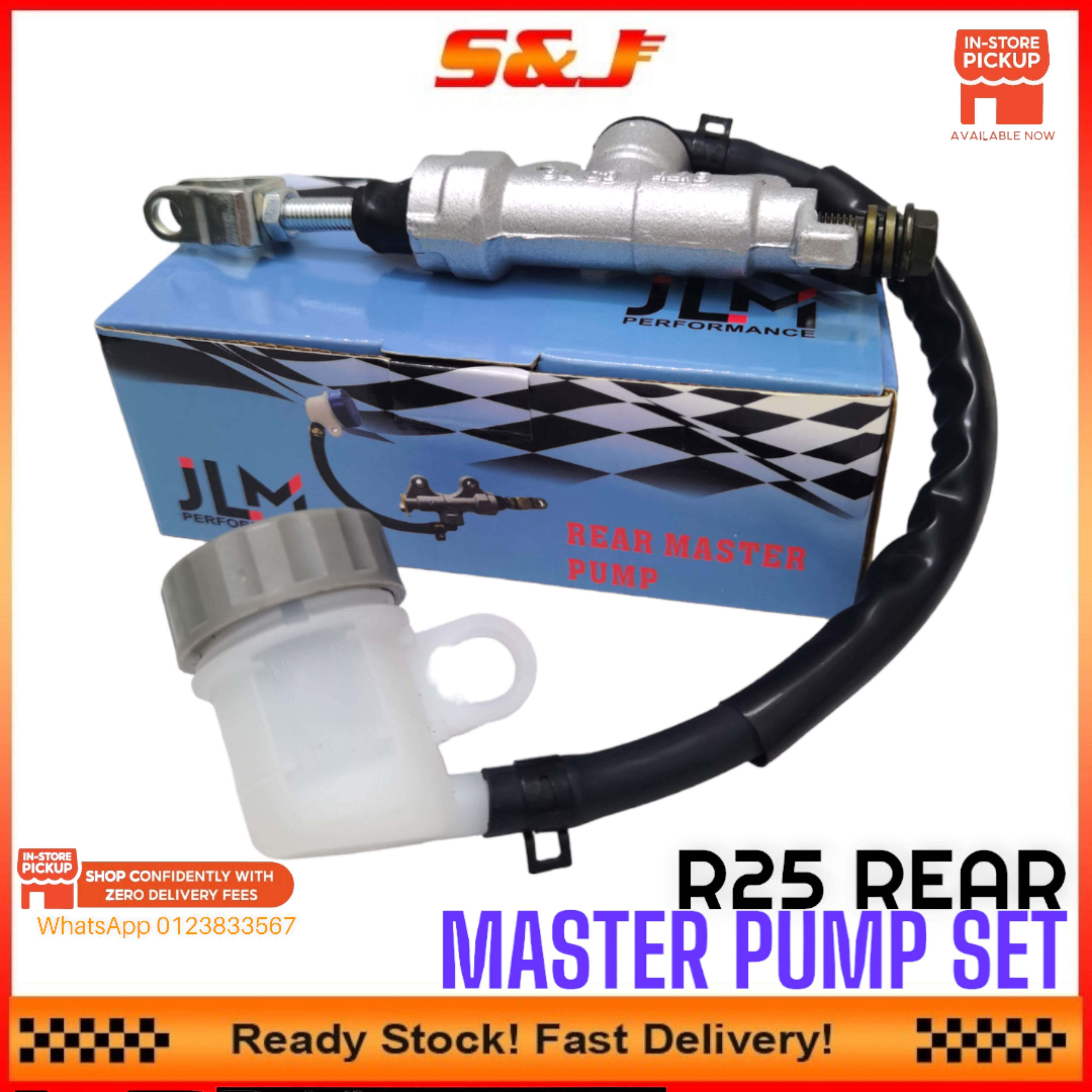 JLM YAMAHA R25 MT25 REAR MASTER PUMP SET REAR DISC BRAKE PUMP SET ...