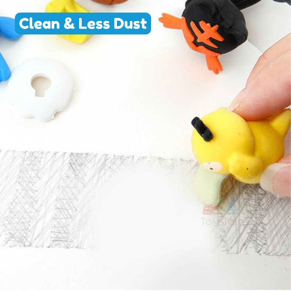 3D Pokemon Eraser Set 🍭 Kids Rubber Cute Stationery Stationeries Party ...
