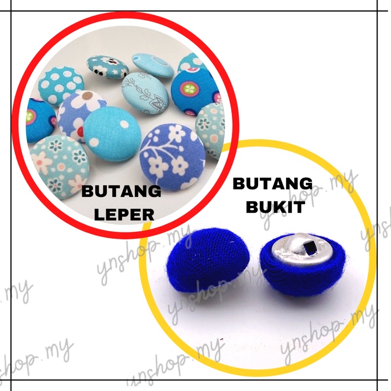 Mould Butang Bukit / Leper 20L 22L 24L 28L TANPA MESIN Fabric Button ...