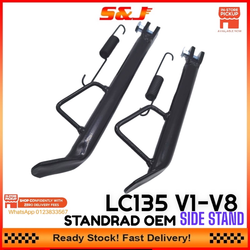 3IN1 YAMAHA LC135 135LC V1-V8 SIDE STAND Side Stand STD/LONG LC135 V1 ...