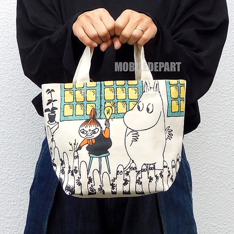 FINAL STOCK 🇯🇵 Moomin Moominmamma Mymble Tove Jansson Canvas Small Tote ...