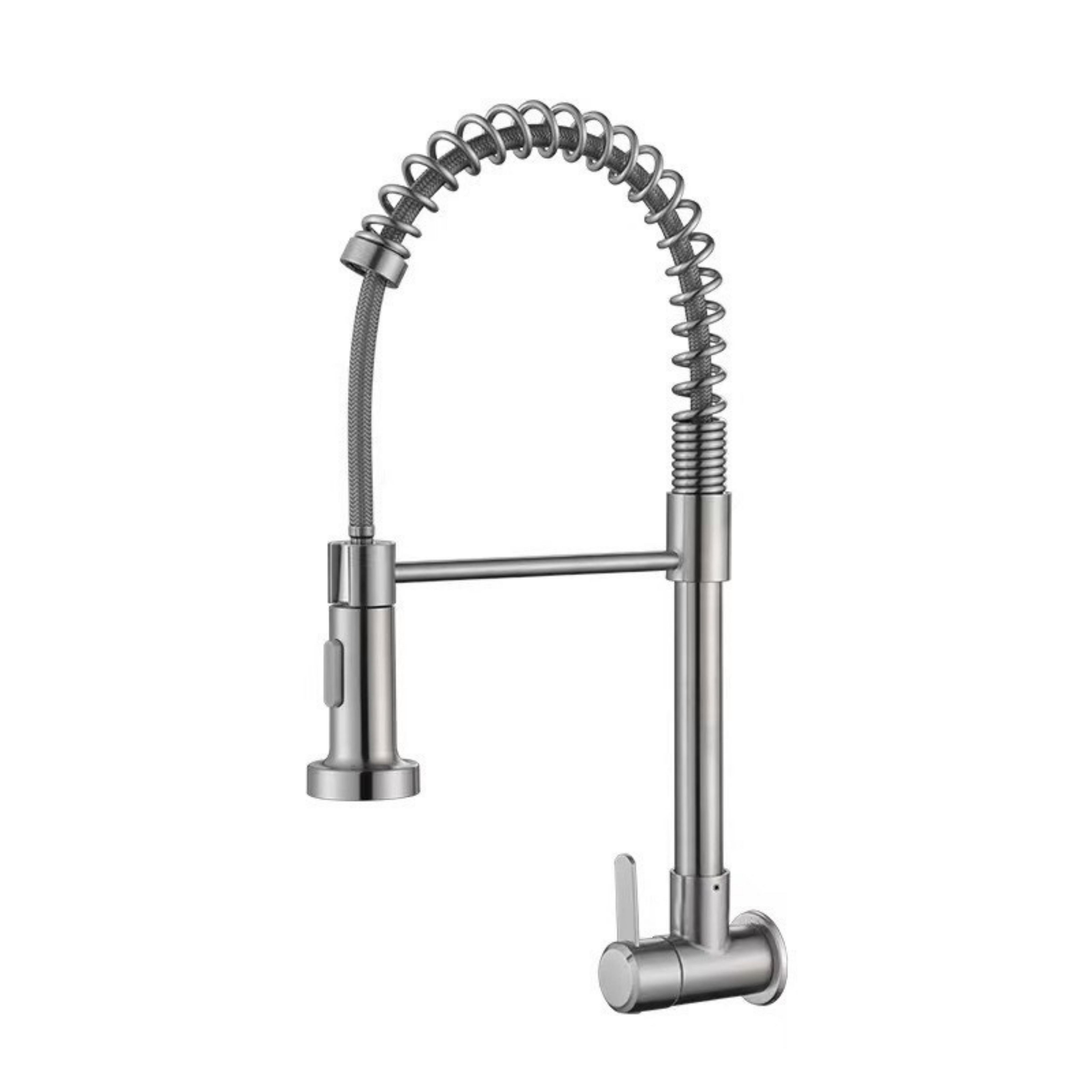 New Design SUS304 Sink Tap Kitchen Faucet Spring Pillar Tap Wall Tap ...