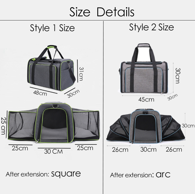 Expandable Pet Bag Carrier Large Cat Backpack Carrier Cat Beg Carrier ...