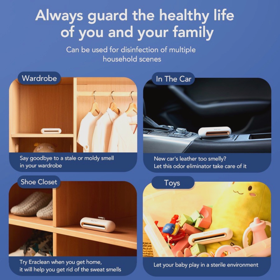 Xiaomi EraClean Refrigerator Deodorizer Fridge Purifier Max Food ...