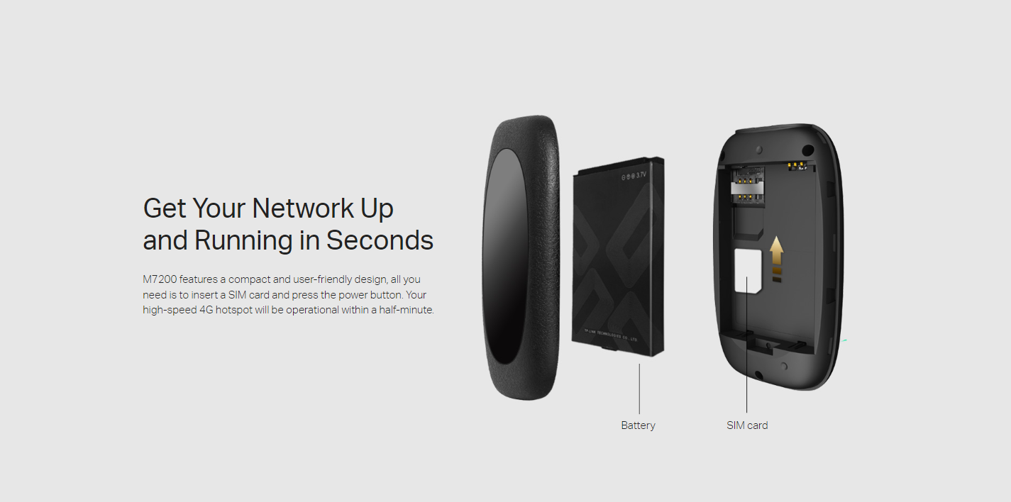 TP-LINK M7000 │ M7200│ M7350 4G LTE Portable WiFi Direct SIM Modem ...