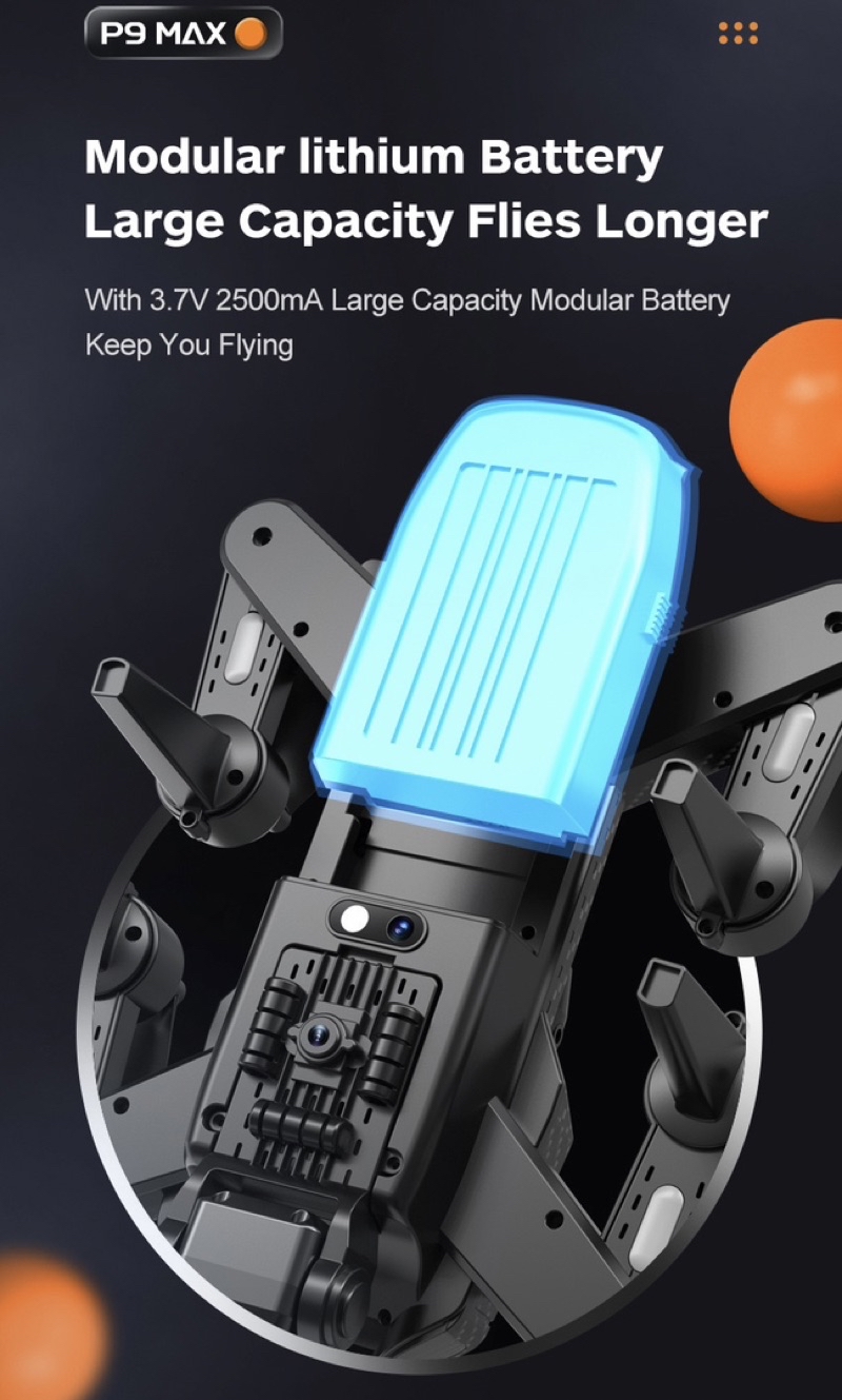 [ANTI-LANGGAR] FEO Carbon P9 MAX 4k Rc Drone with Cam Brushless Optical ...