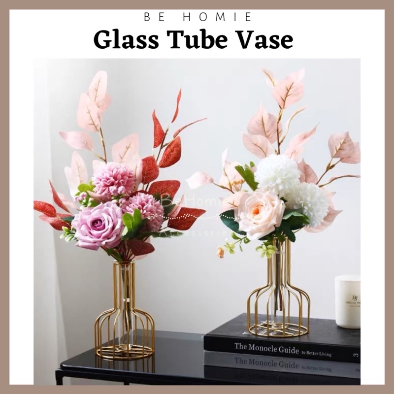 Glass tube flower vase artistic vase simple flower vase minimalist ...