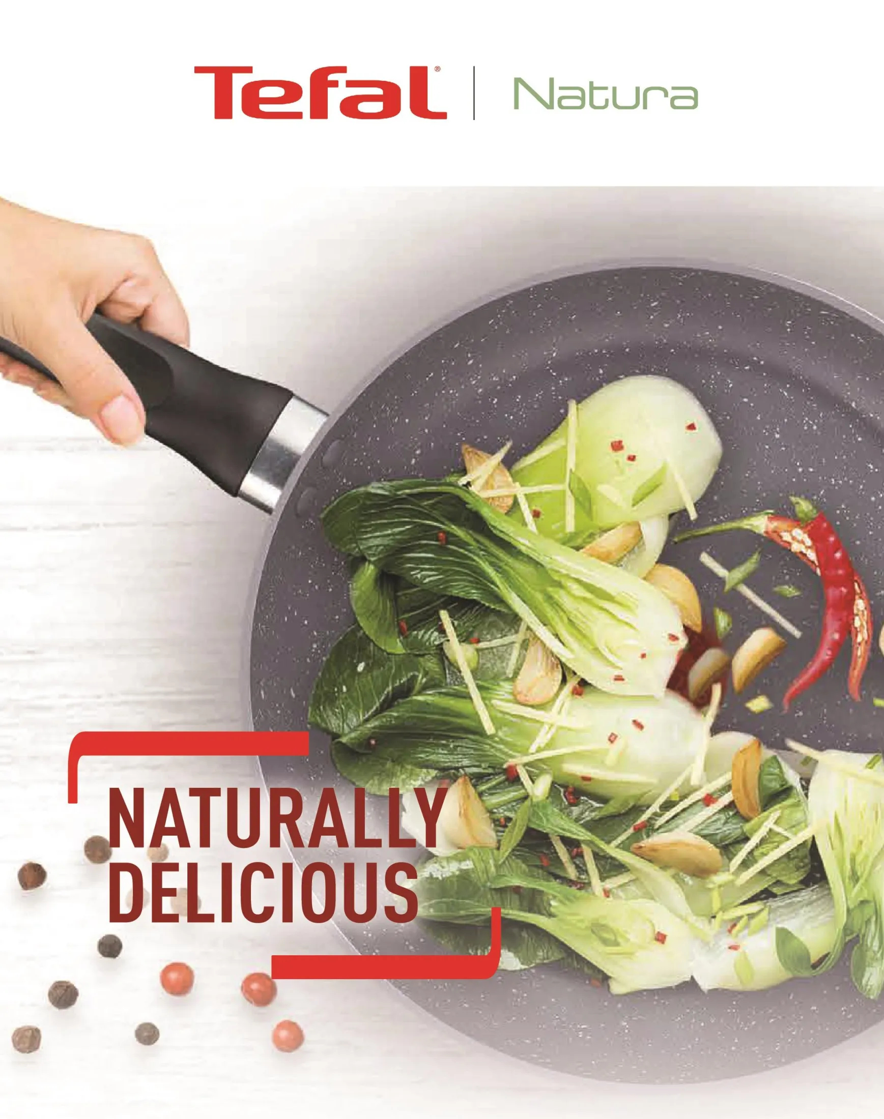 Tefal Non Stick Natura Deep Frypan Wokpan 24-32cm | B22665 B22694 B22606 (Kuali Big Fry Pan Deep ...