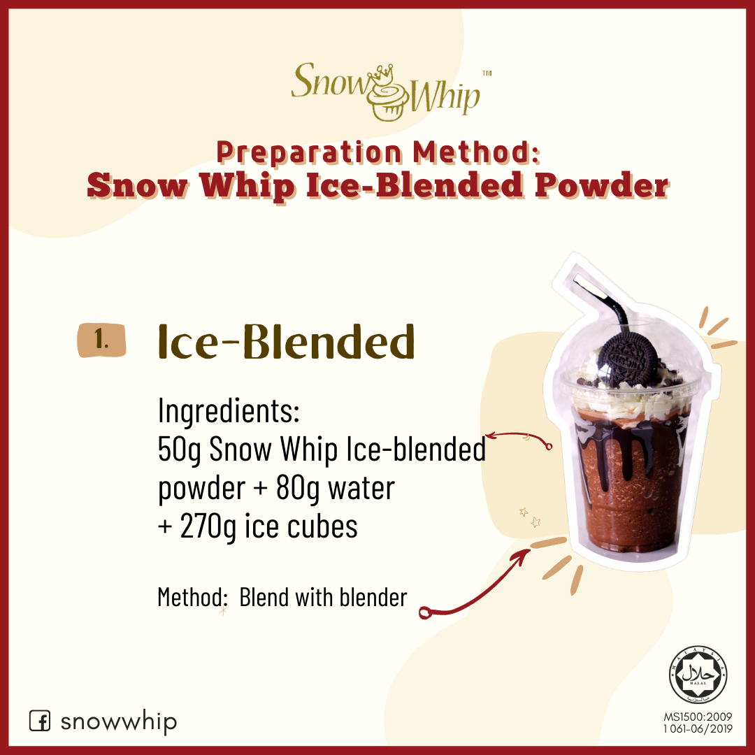 [TRIAL PACK/ PEK PERCUBAAN] Snow Whip Ice-Blended Powder/ Frappe 50g ...
