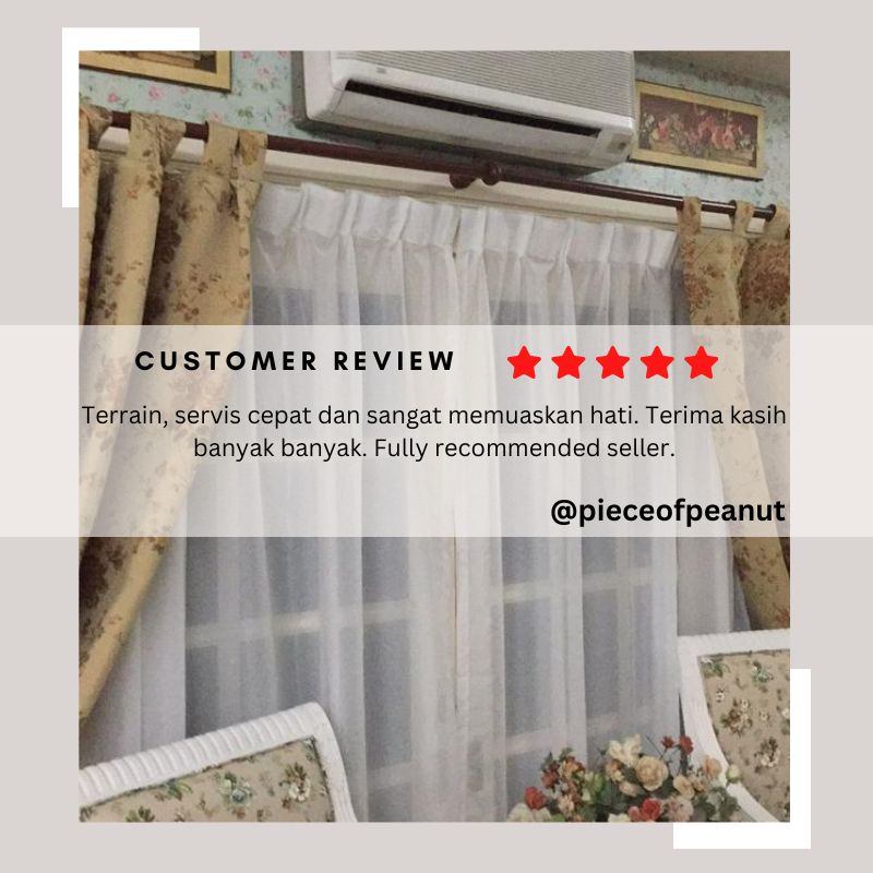 New & Soft TURKEY Sheer Curtain ♥️Hotel Preferred♥️ Langsir Putih / Day ...