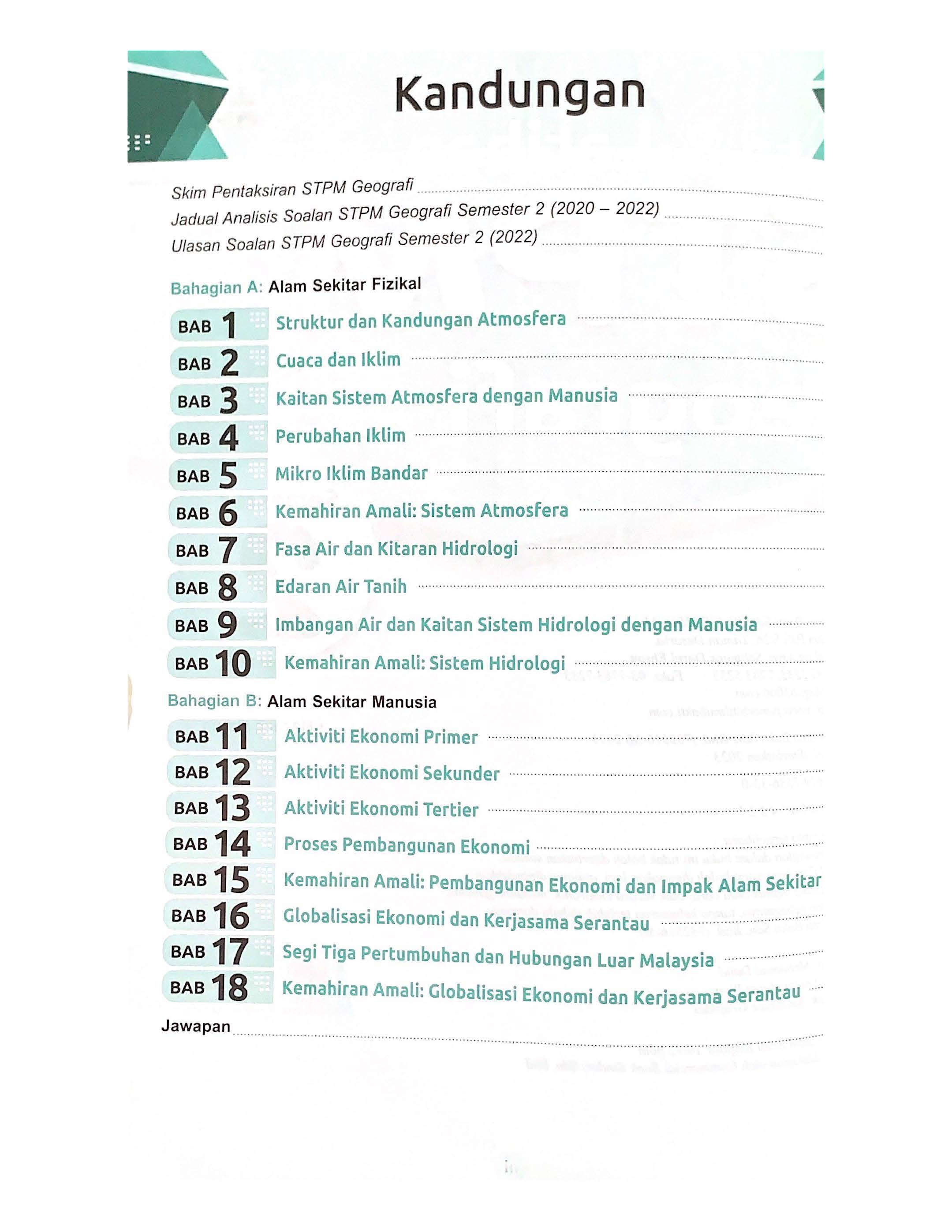Nota & dan Latihan STPM Semester 2 (Terbitan 2023) Geografi |Sejarah Islam | Bahasa Melayu ...
