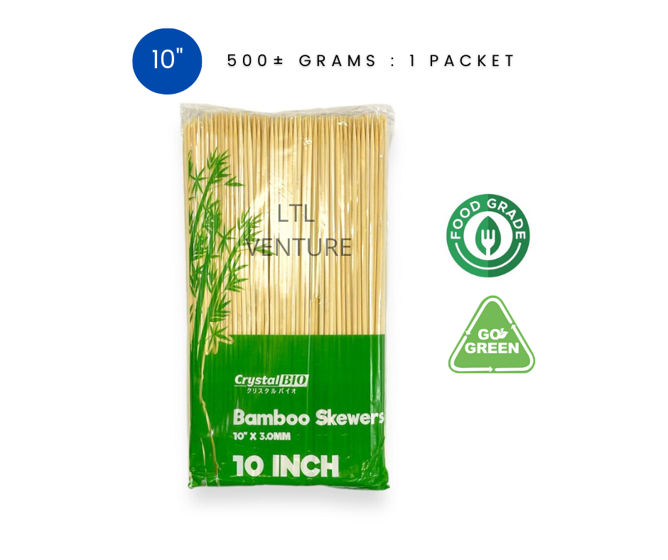 8"/10"/12" Inch Bamboo Skewer/BBQ Stick/Batang Lidi Satay/Kayu Cucuk ...