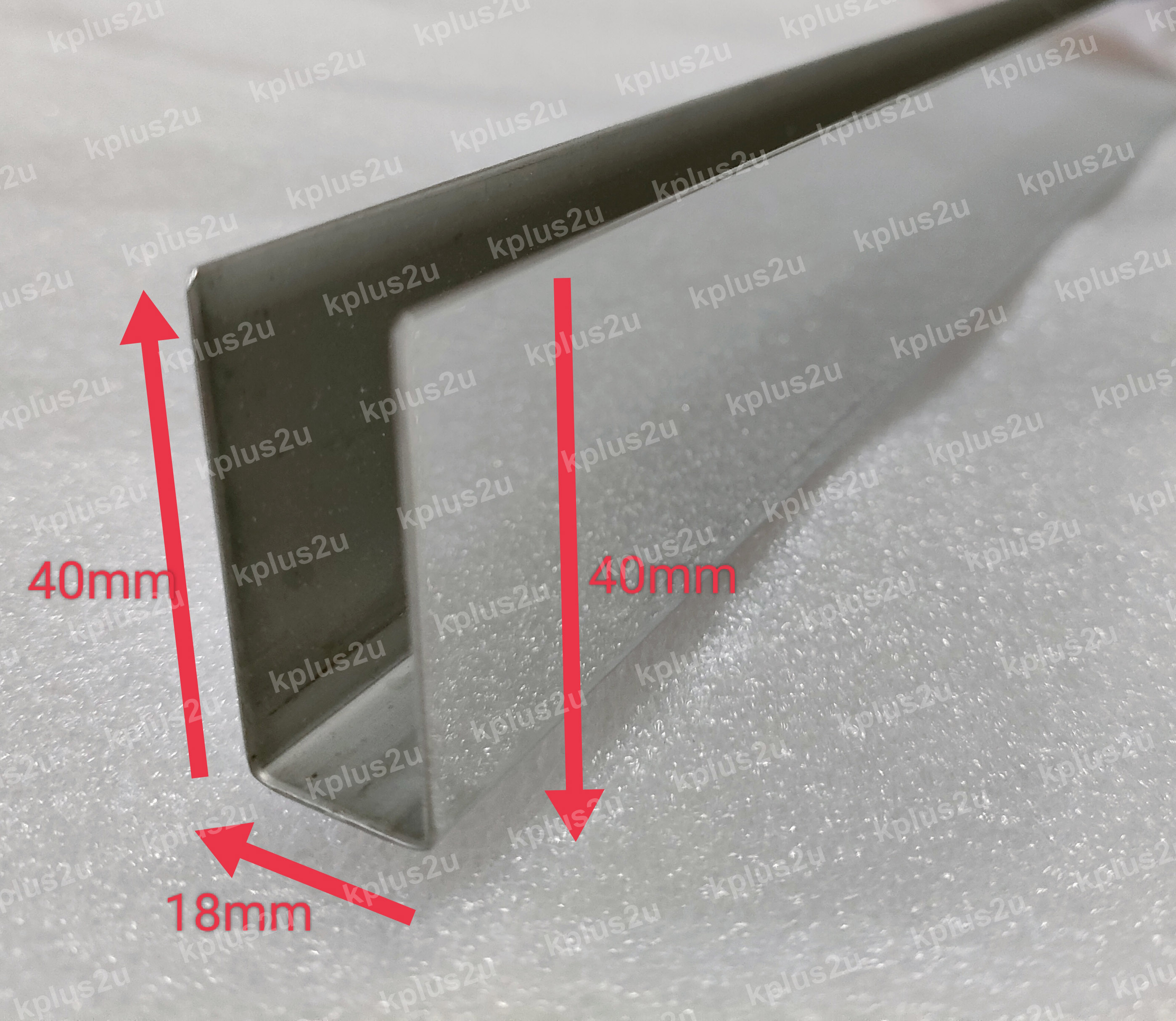 Stainless Steel U Channel Side U Profile 40*18*40 U Channel Trip Frame ...