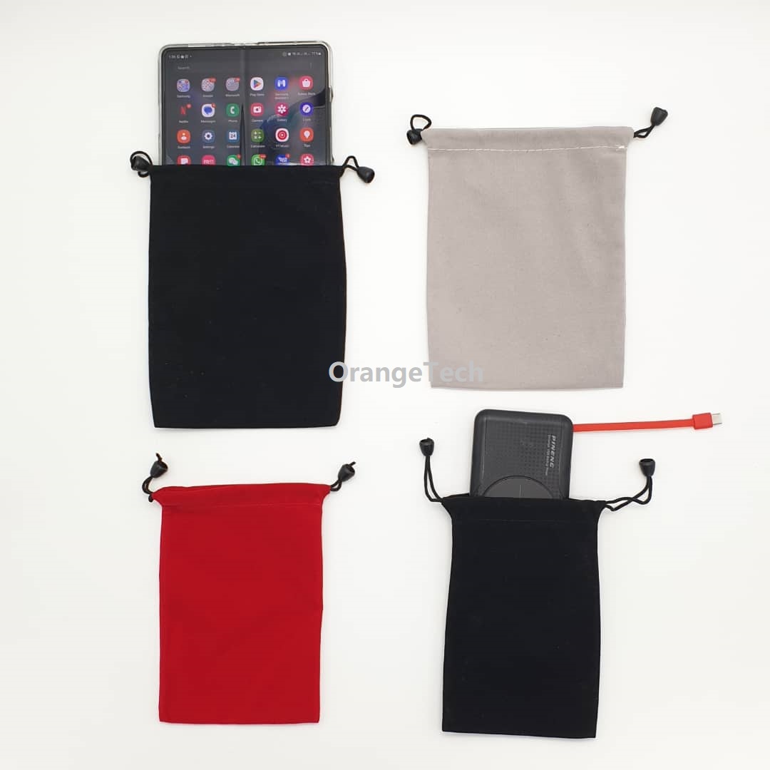 Universal Soft Cloth Pouch Bag Gadget Camera Powerbank Pouch Case Cover ...