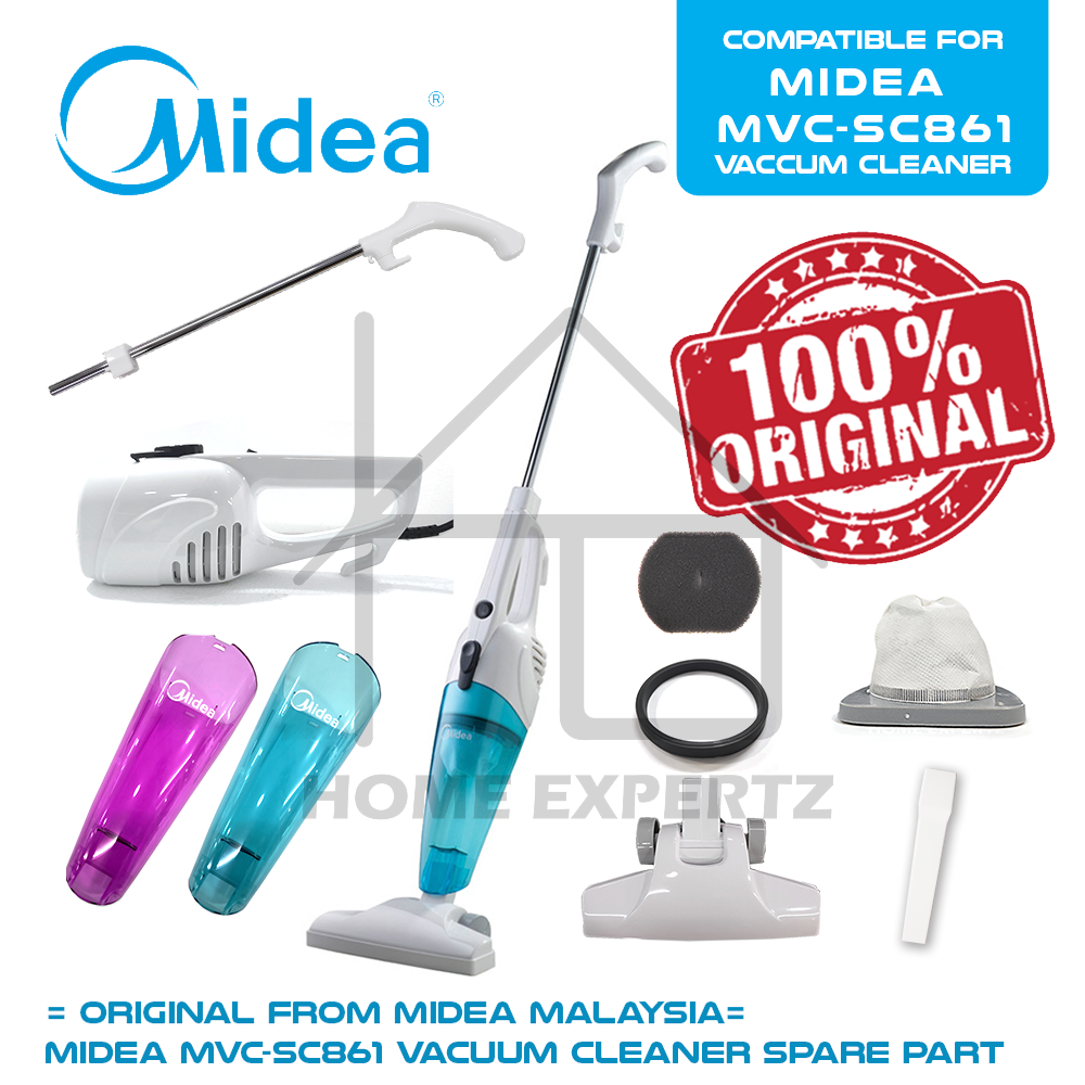 ORIGINAL MIDEA SC861 MVC-SC861 VACUUM CLEANER SPARE PART FILTER/ SPONGE/ DUST COLLECTOR/ NOZZLE ...