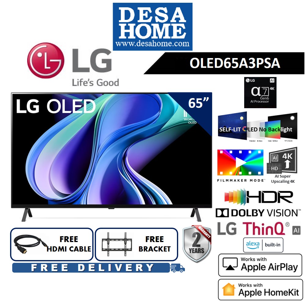 [Free Delivery]LG OLED65A3PSA Replace OLED65A2PSA 65" A3 4K Smart Self-Fit OLED TV With AI ThinQ ...