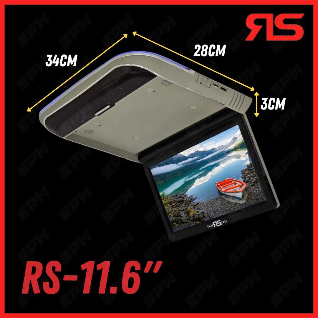 RS Roof Monitor Car Ceiling Roof Mount Full HD 1080P Display LCD LED ...