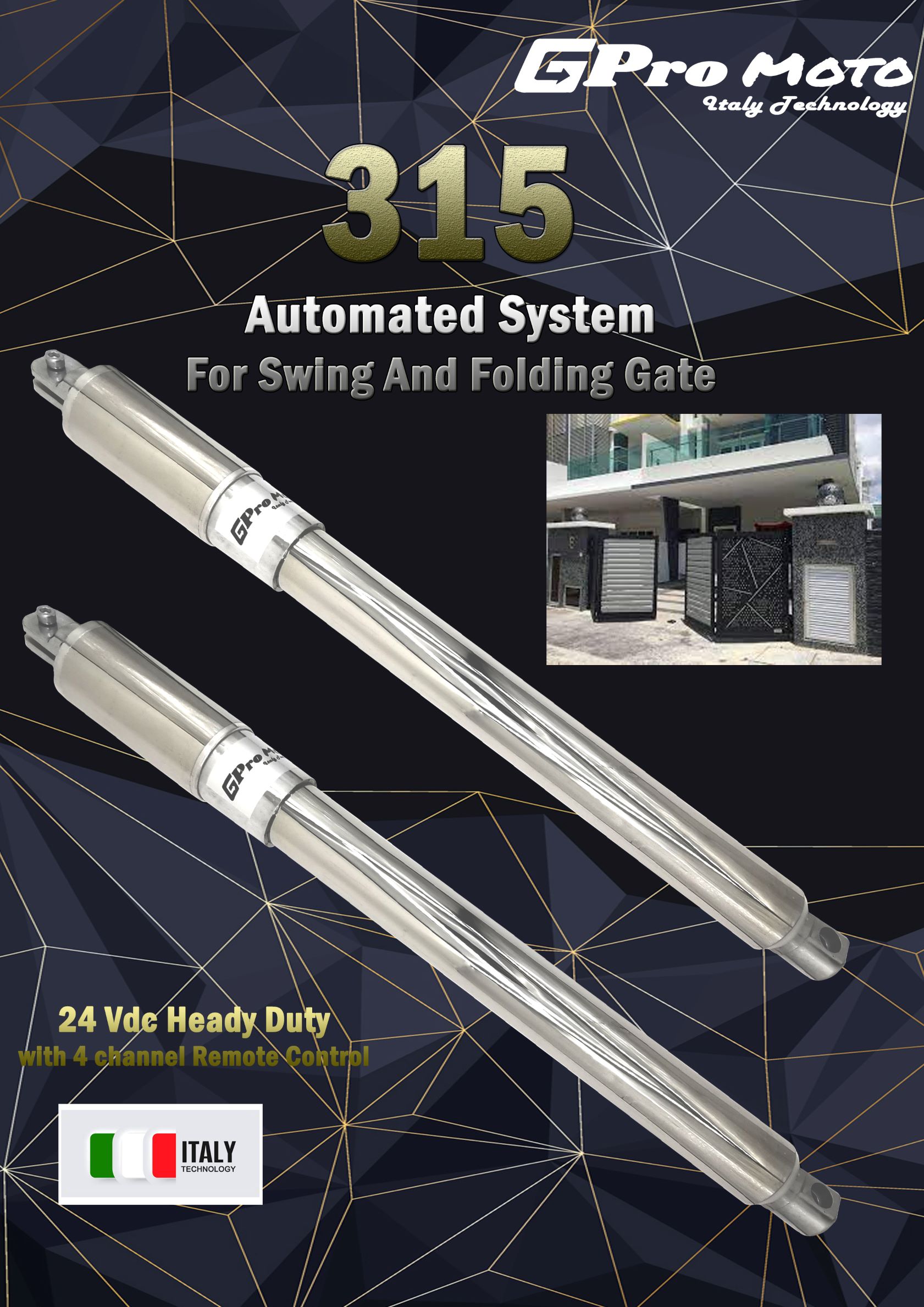 Power gate OFFER Gpro 315 4 channel Swing Floding Arm Gate DC 4 channel ...