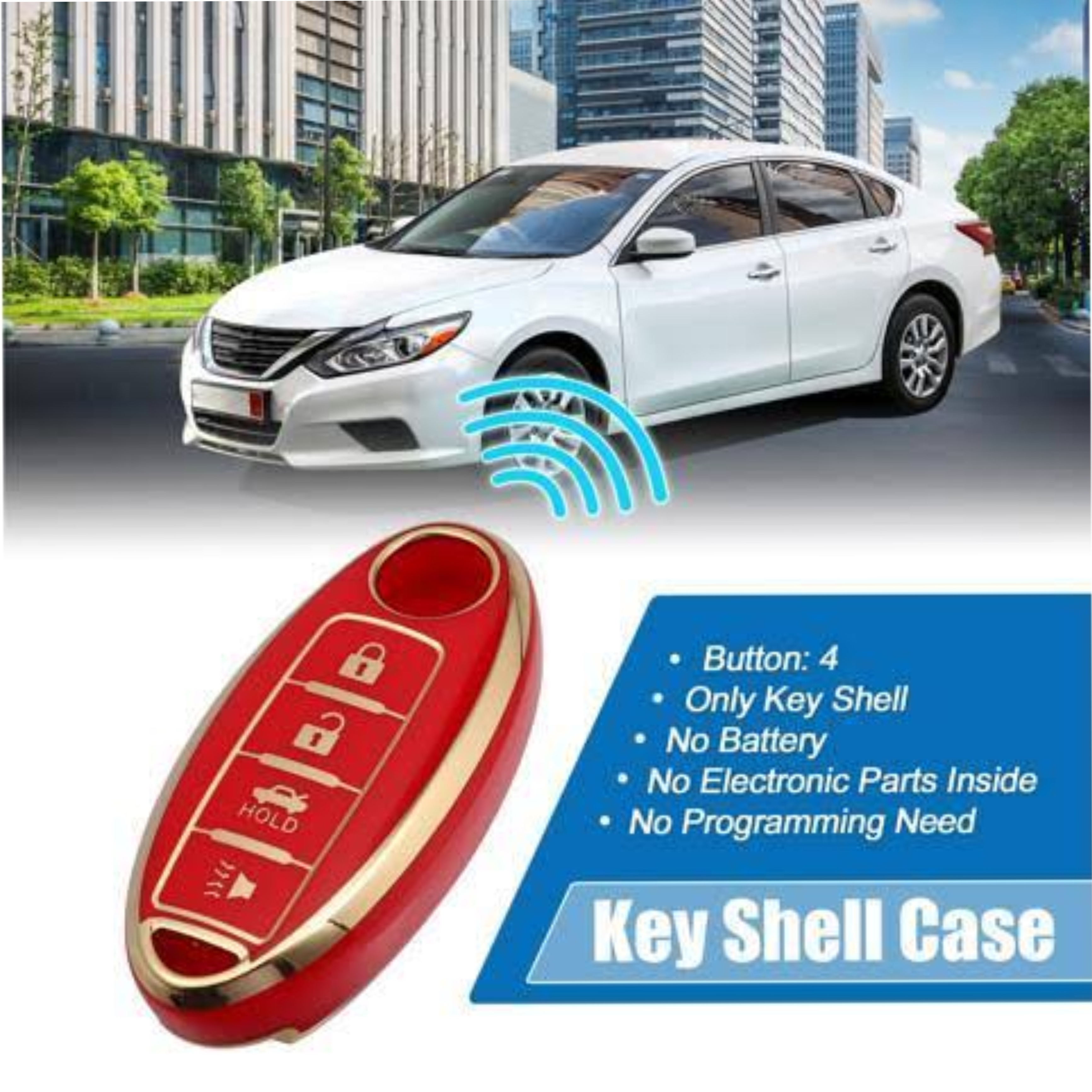 Nissan Key Cover Almera Navara X-trail Grand Livina Teana Sentra Push ...