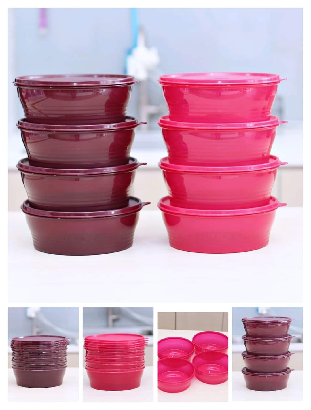 Tupperware Big Wonders 1.4L Fuchsia Kiss Pink Bowl OR Lupine Blue Bowls ...