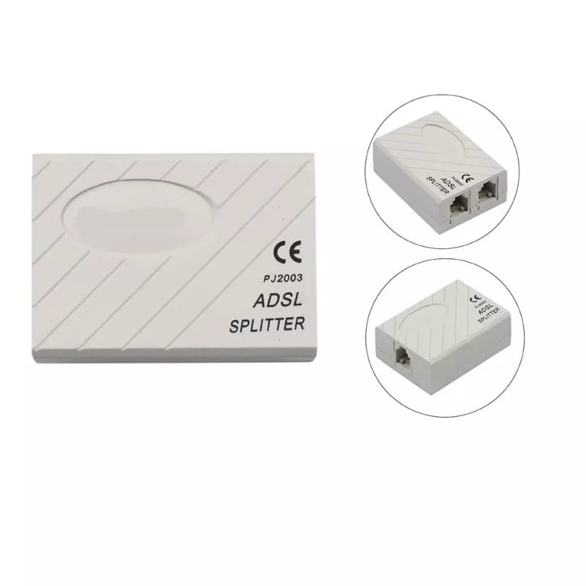 ADSL Micro Filter Splitter Adapter Splitter for Landline Telephone and ...