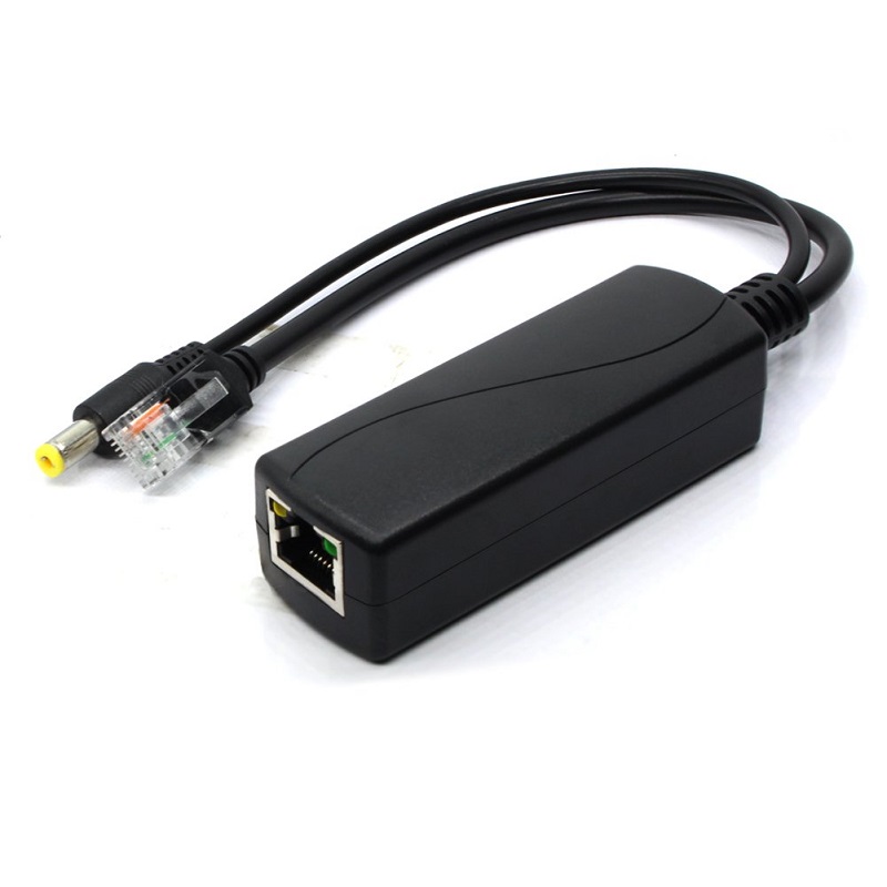 PoE Splitter Connector 48V to 12V PoE 12V Output 10/100Mbps Adapter ...
