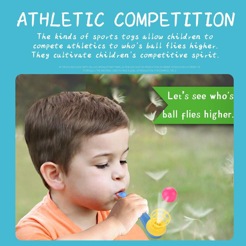 Montessori Toy Bola Terapi Pertuturan Plastic Whistle Blower Floating ...