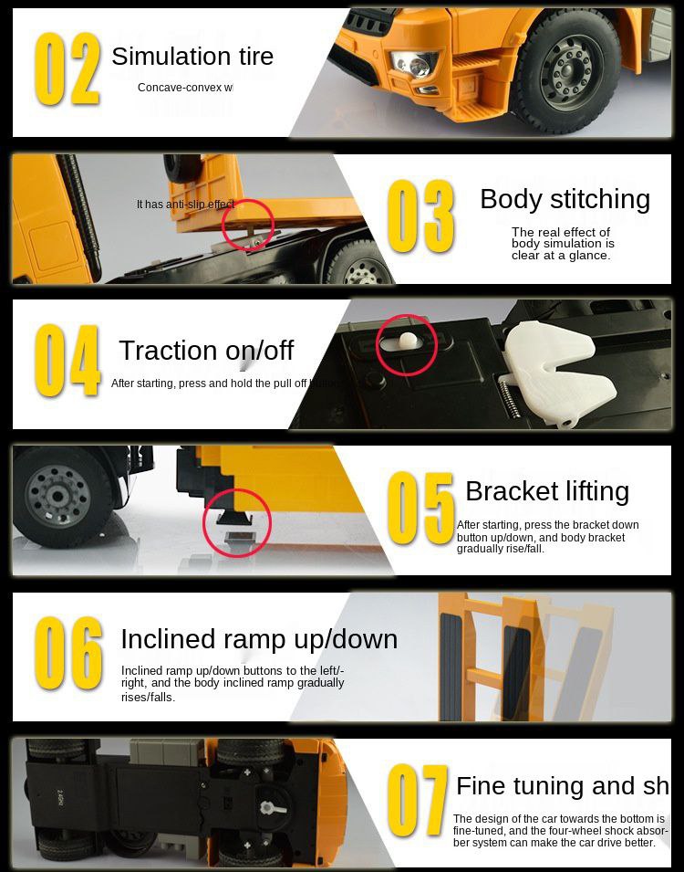 LARGE TRUCK RC MERCEDES AROCS REMOTE CONTROL LOW LOADER CONSTRUCTION ...