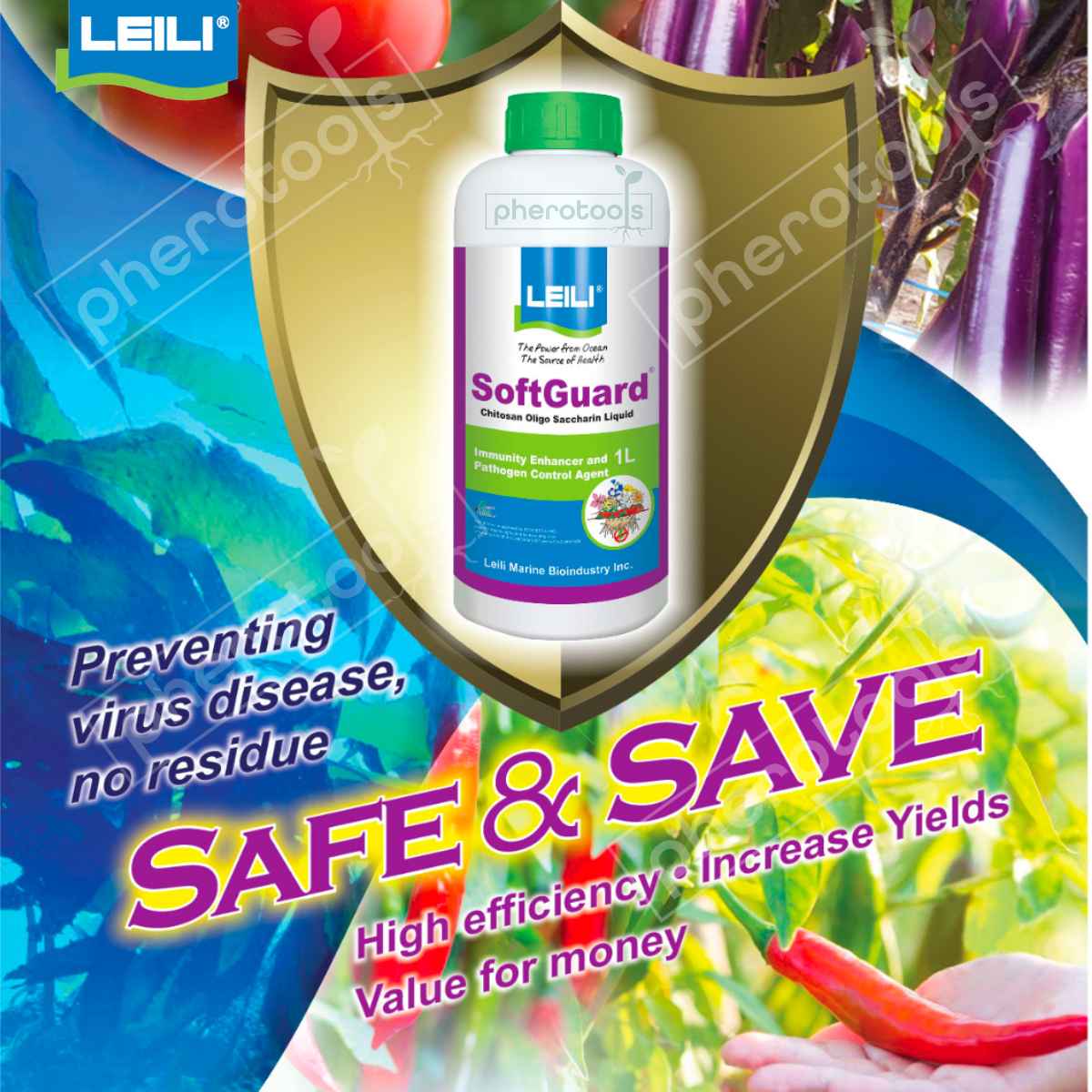 Pherotools LEILI Softguard 250ml - Organic Chitosan 2% Biostimulant ...