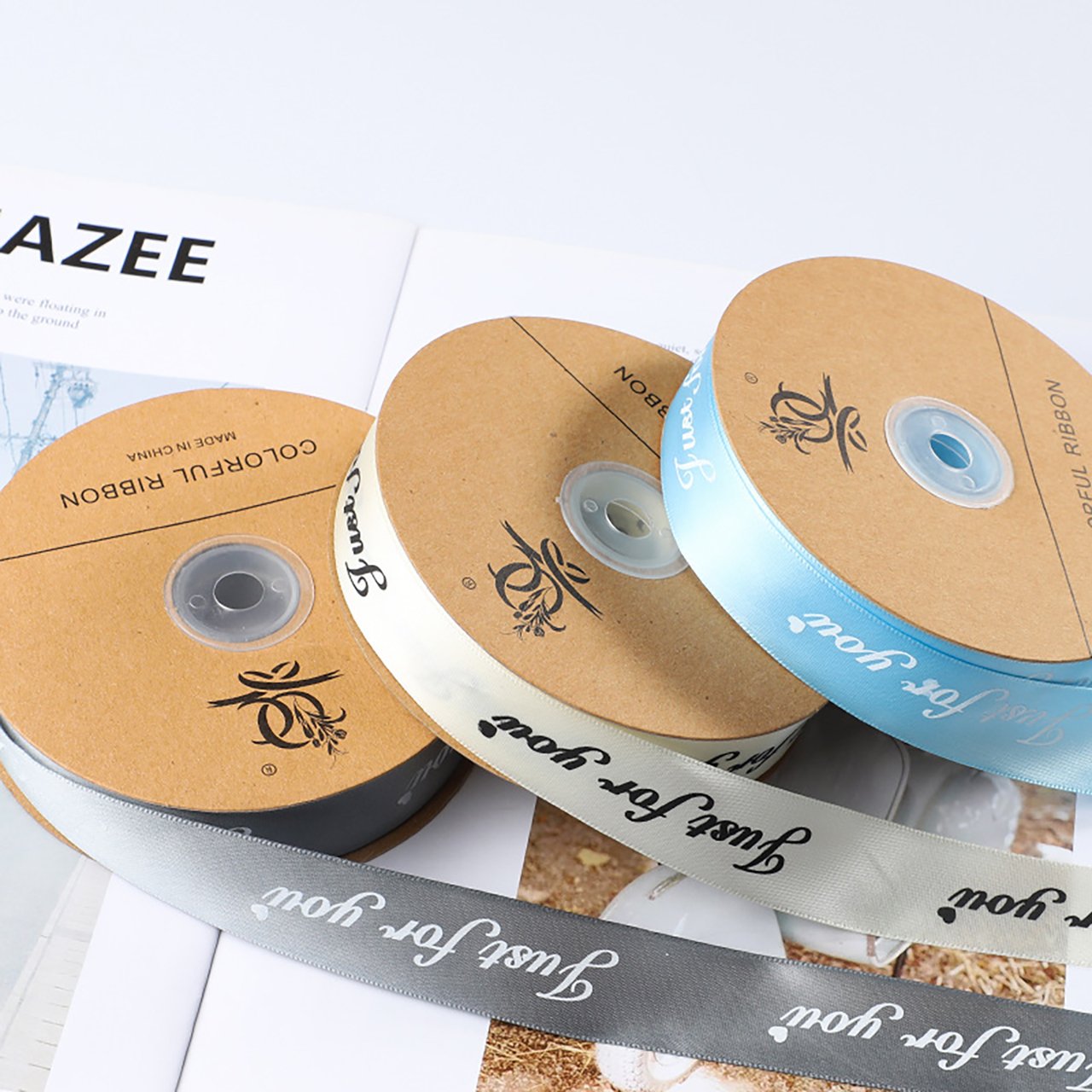 EPANDA 25mm Just For You Ribbon Gift Ribbon Satin Ribbon Reben Riben ...