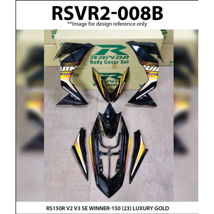 Cover Set Rapido RS150R V1 V2 V3 Honda SE Winner 150 23 Rainbow Luxury ...